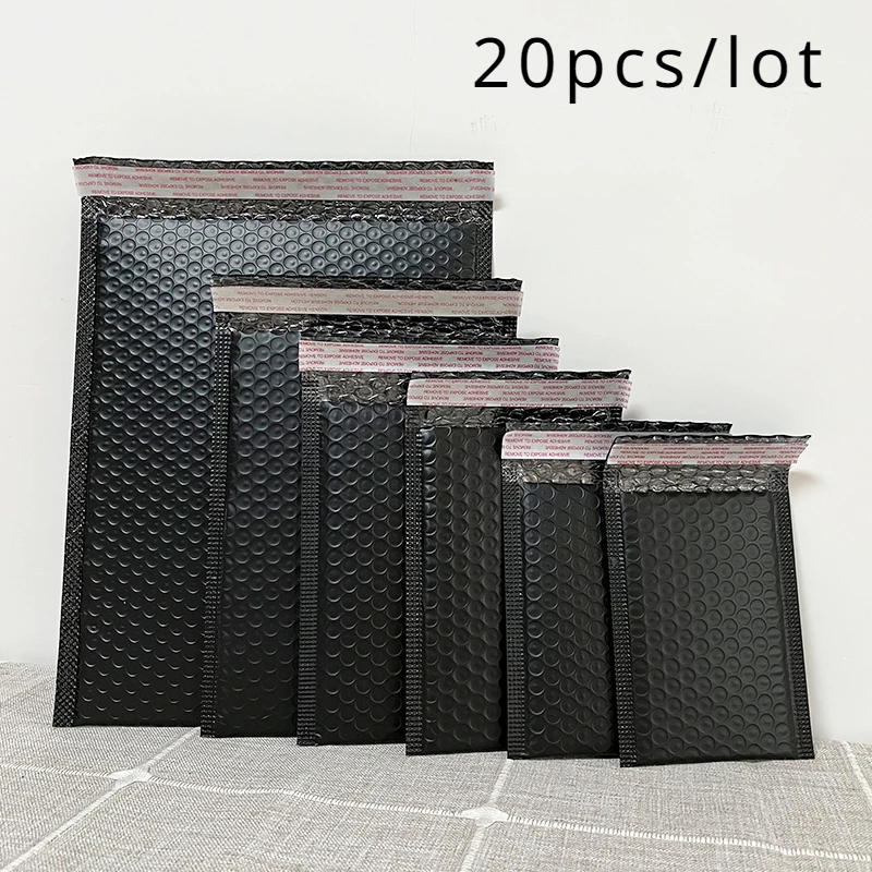 20PCS-lot-Black-Foam-Envelope-Bags-Self-Seal-Mailers-Padded-Shipping ...