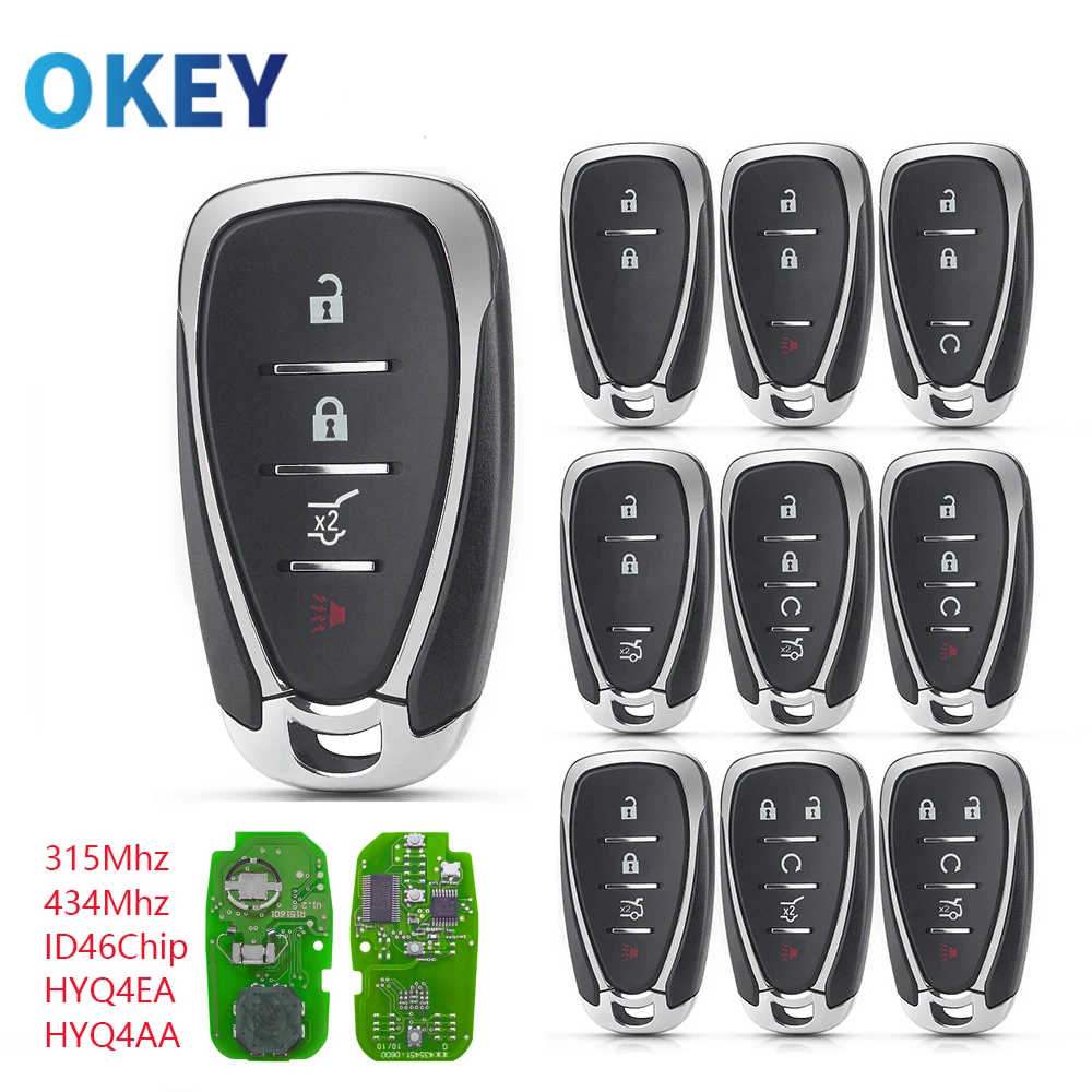 Okey-Remote-Car-Key-Keyless-Entry-315-434Mhz-For-Chevrolet-Camaro-Cruze ...