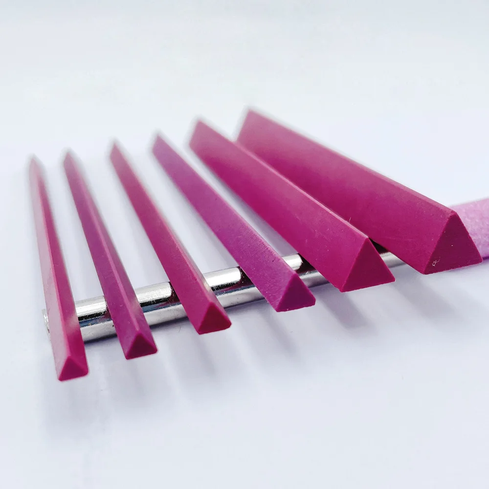 Ruby Sharpening Oil Stone Grits3000 Triangle Shape Polsihing Stone ...