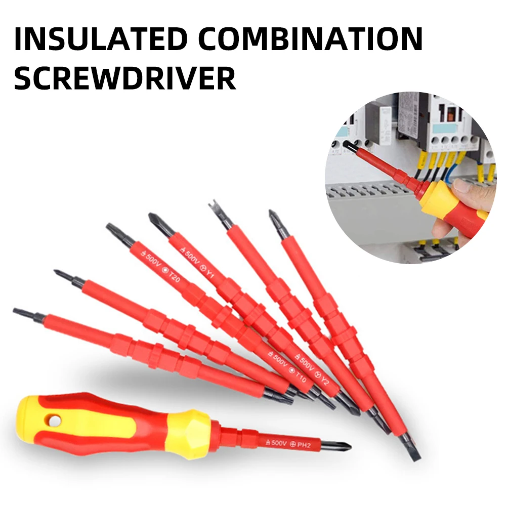 14-Pcs-VDE-Insulated-Screwdriver-Set-Slotted-Phillips-Screw-Driver-Bits ...