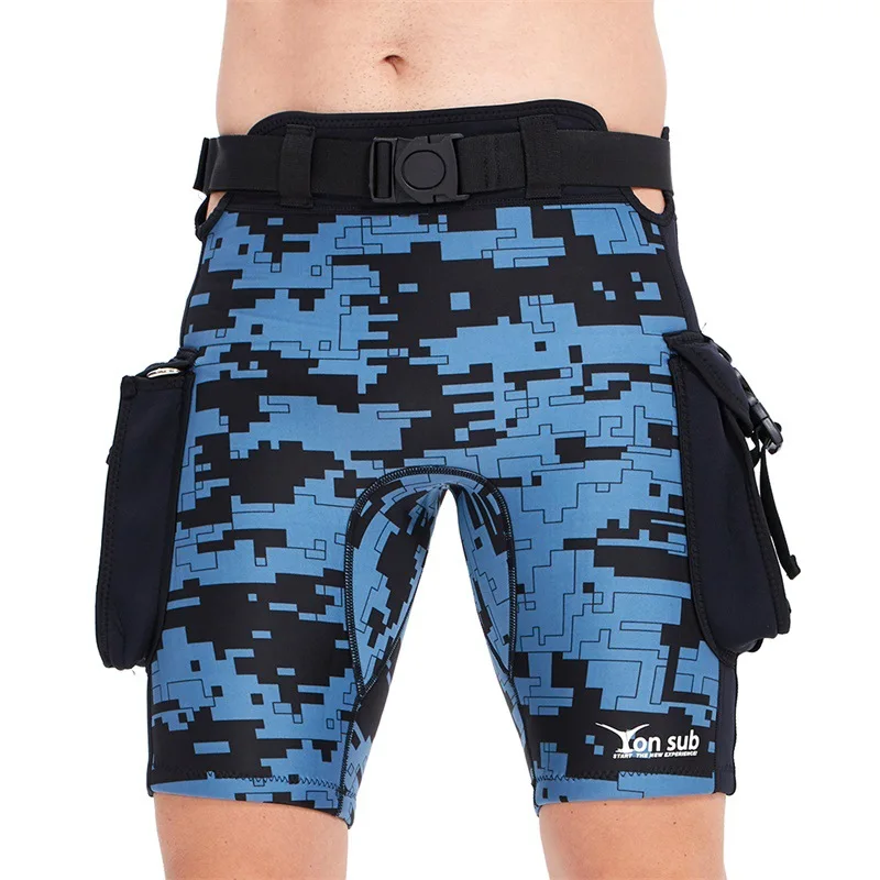 2.5mm Neoprene Snorkeling Tech Shorts Scuba Water Diving Trunks With ...