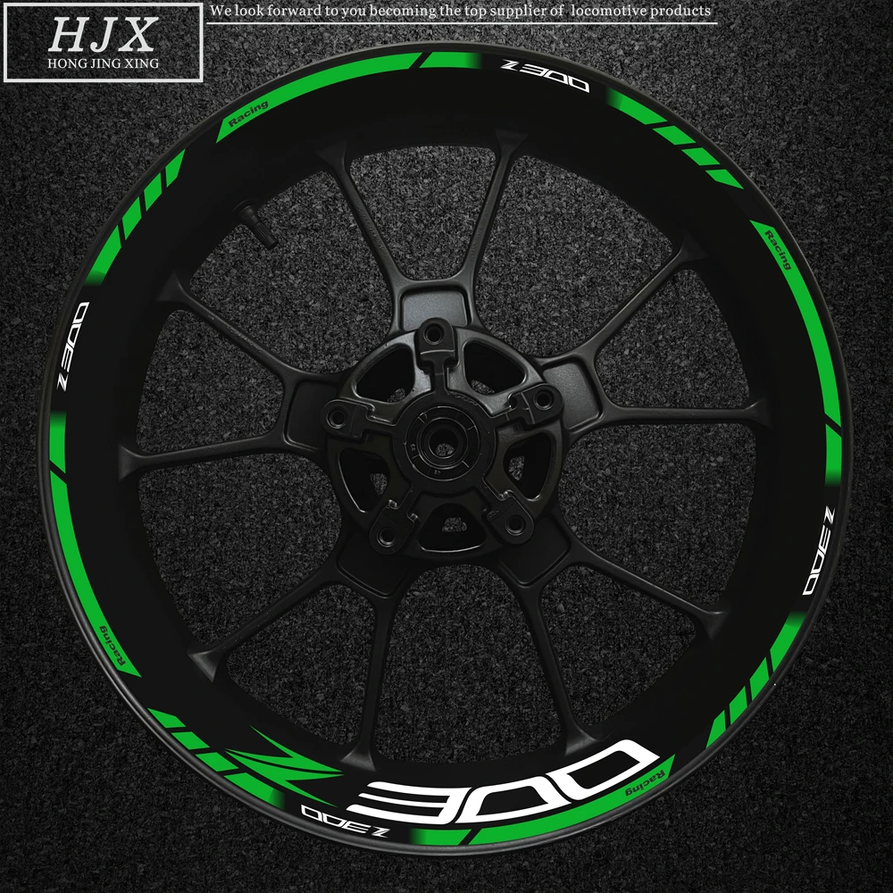 New Type For Kawasaki Z300 Motorcycle Sticker Wheel Hub Decal ...