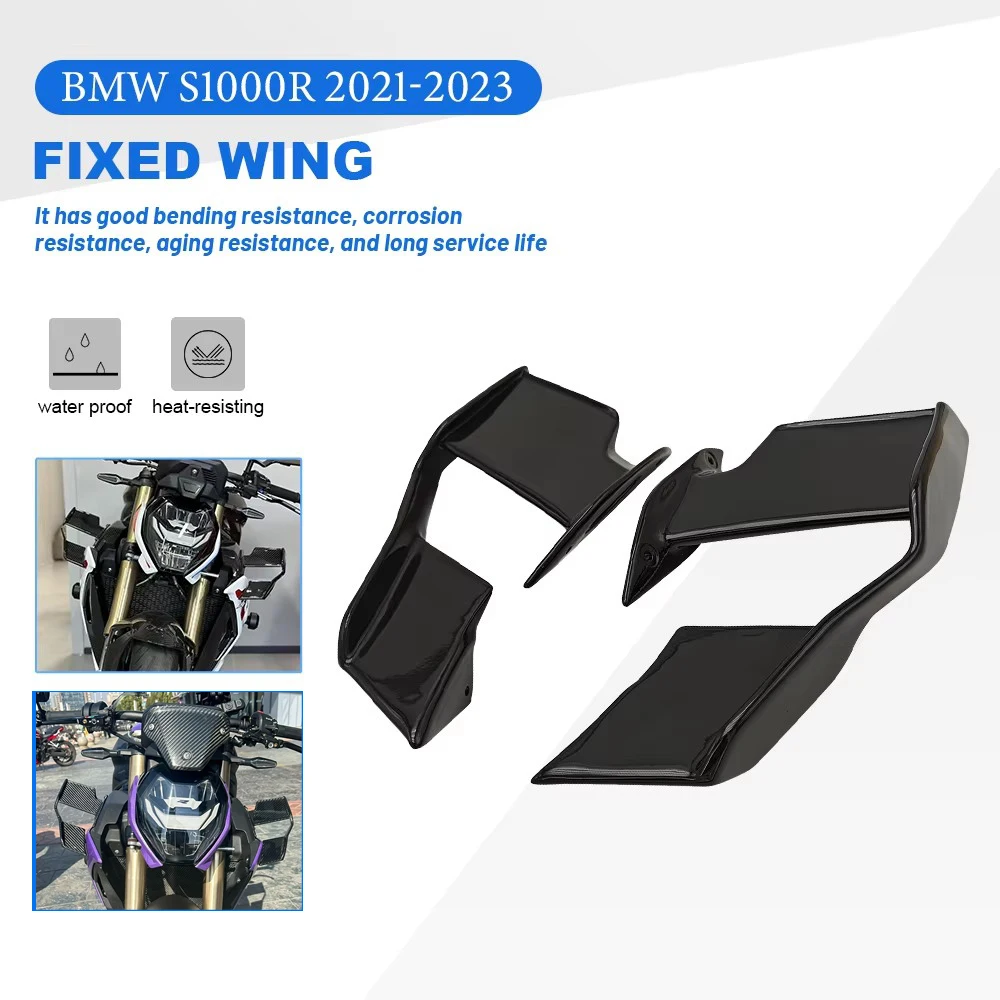 NEW Fairing Fixed Wing For BMW S1000R M1000R 2021-2024 Black Windshield ...