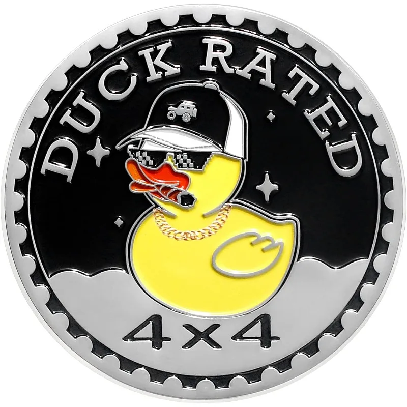 Duck-Rated-Car-Emblem-Metal-Cool-Duck-Stickers-Automotive-Car-Badge ...