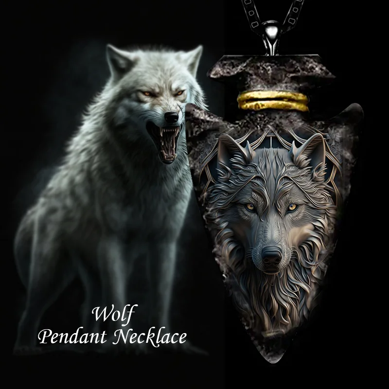 Collar-de-lobo-a-la-moda-para-hombres-y-mujeres-regalo-familiar-para ...