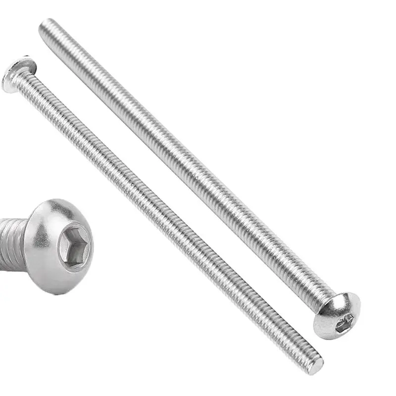 M3-M4-M5-M6-M8-M10-M12-Lengthened-Pan-Hex-Socket-Button-Allen-Bolt ...