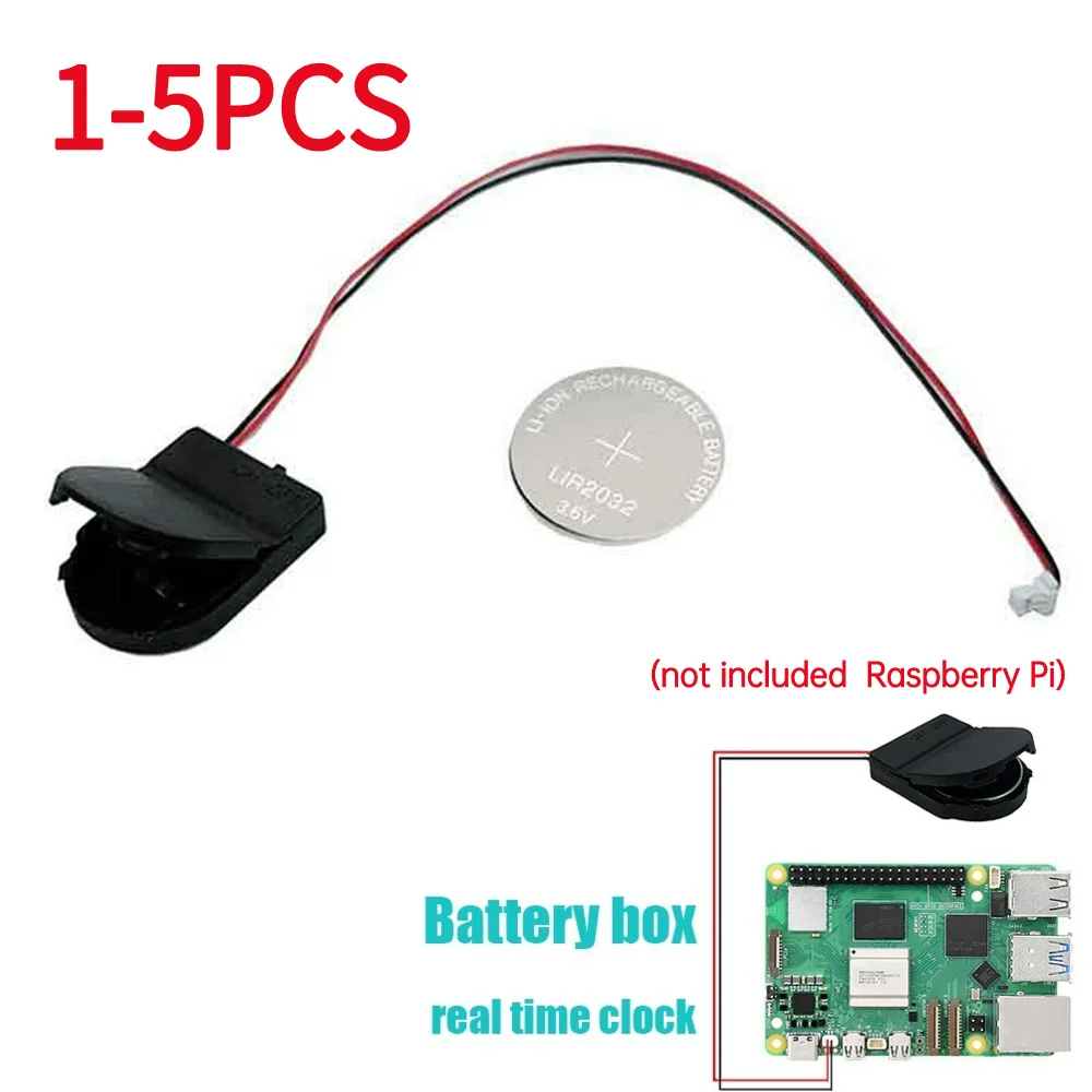 For-Raspberry-Pi-5-RTC-Battery-Box-Real-Time-Clock-Holder-with-Battery ...