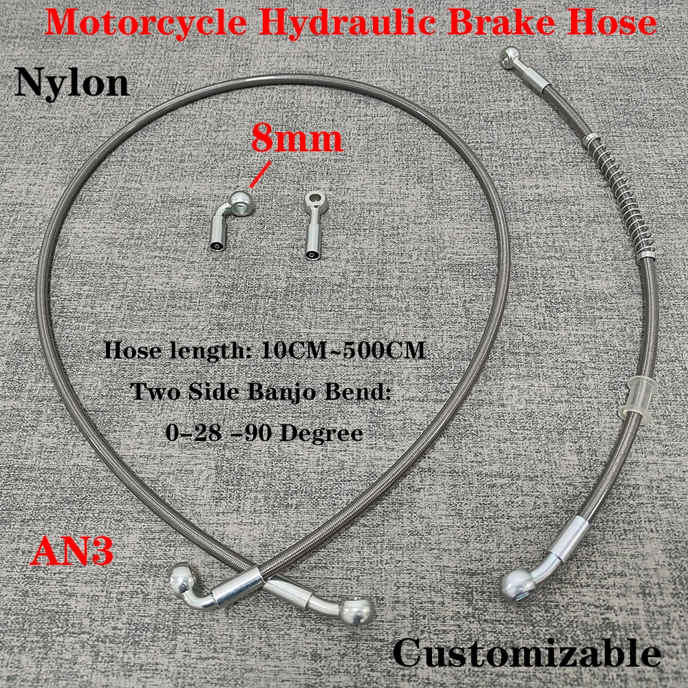8mm-Banjo-Silver-Nylon-Motorcycle-Hydraulic-Brake-Hose ...
