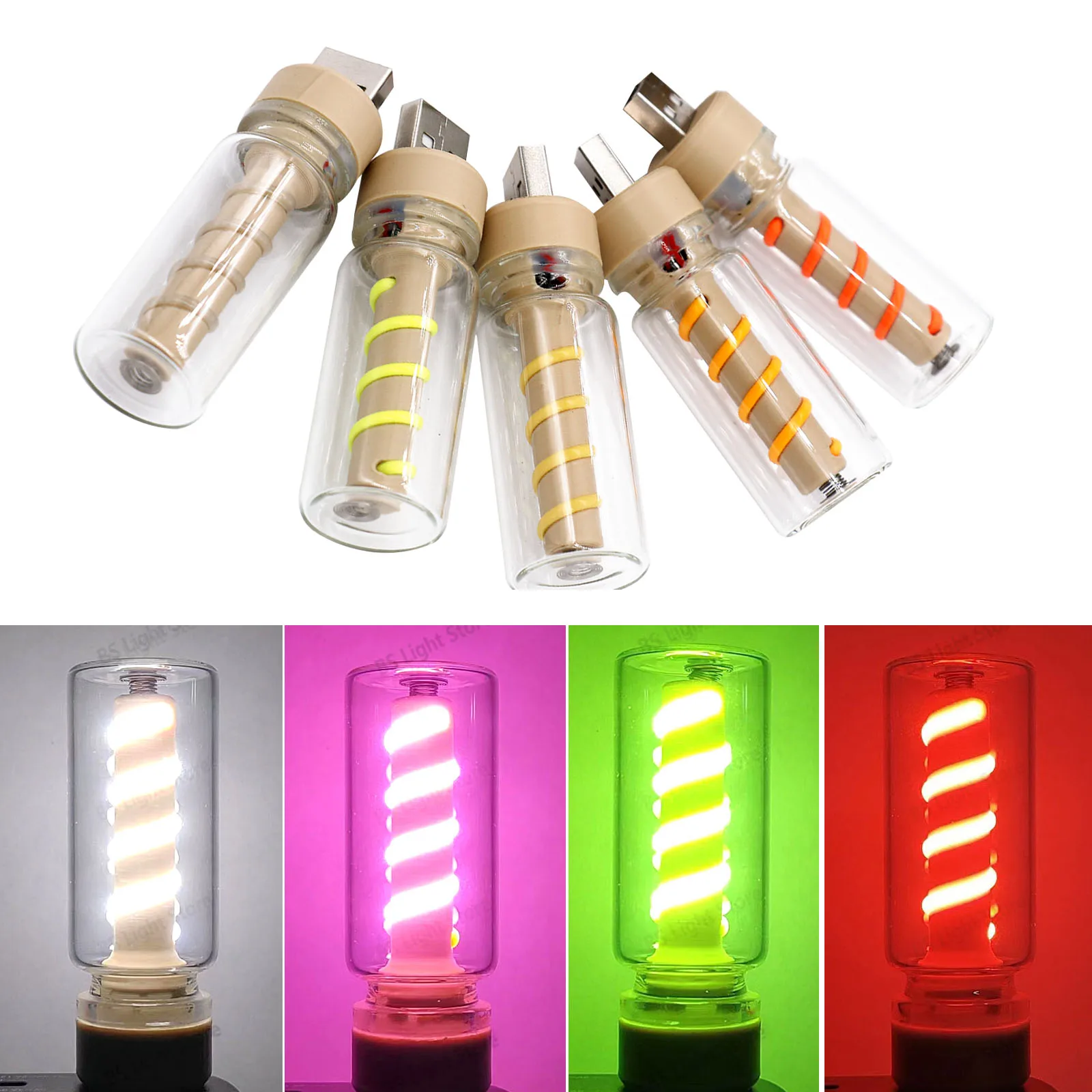 LED-bulb-5V-Flexible-retro-touch-light-with-adjustable-red-blue-green ...