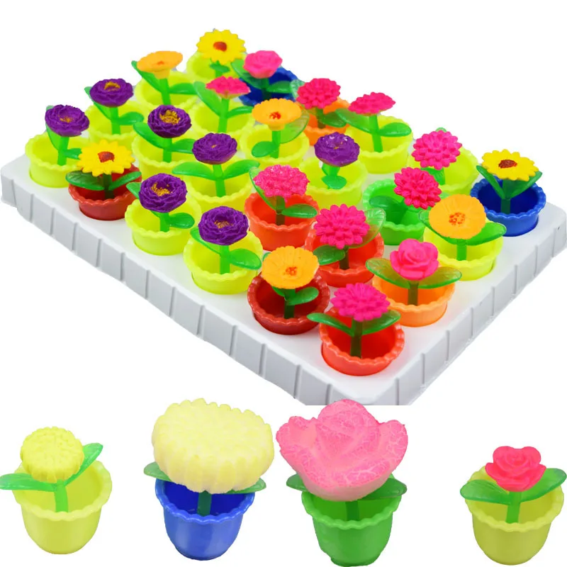6/8pcs Magic Cactus Flower Coral Hatching Growing In Water Kids ...
