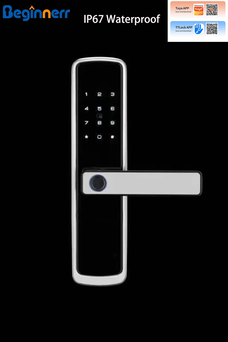 Outdoor Waterproor IP67 Stainless steel 304 Euro mortise 4585 Smart ...