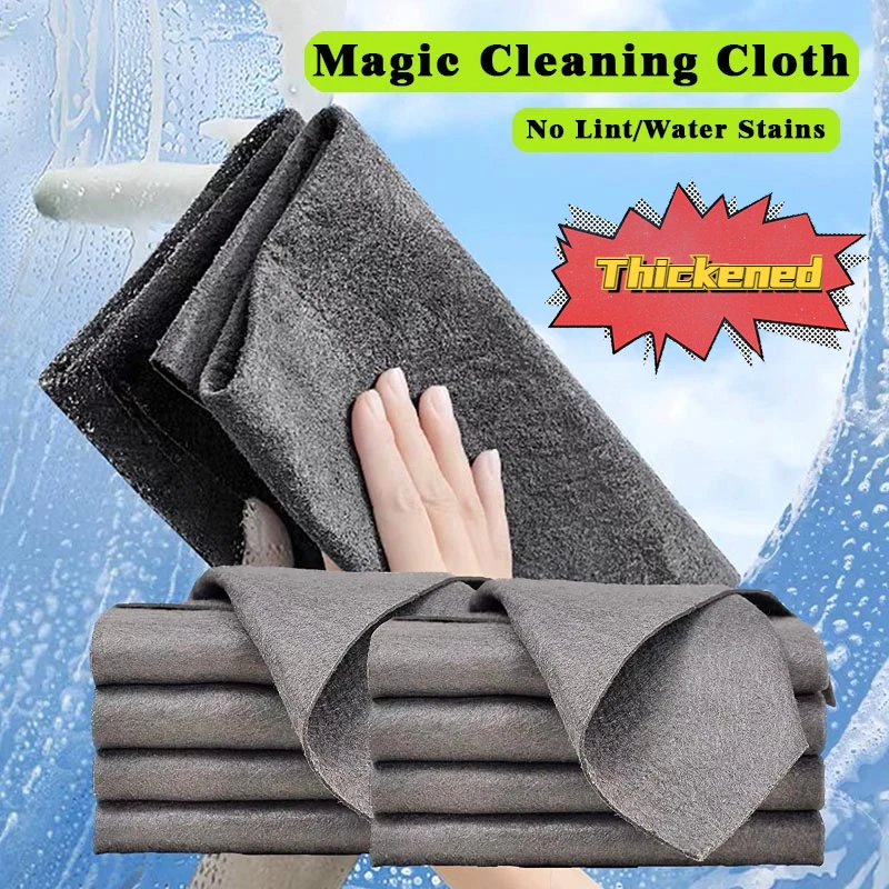 Kitchen-Towel-Thickened-Magic-Cleaning-Cloth-No-Watermark-Glass-Wiping-Reusable-Car-Window-Glass ...