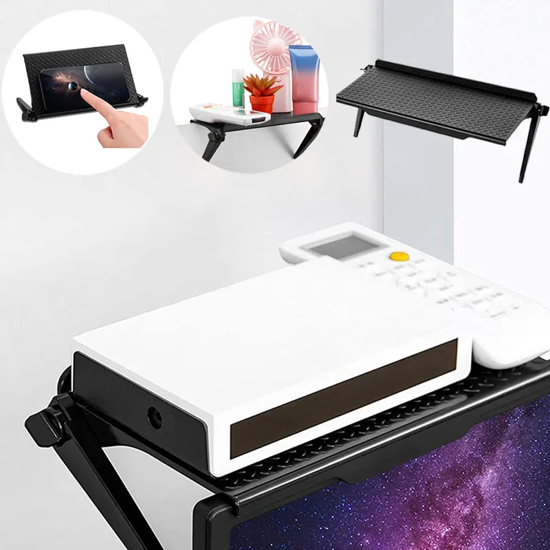 TV-Screen-Top-Shelf-Organizer-Soundbar-Speaker-Stand-Adjustable-Monitor ...