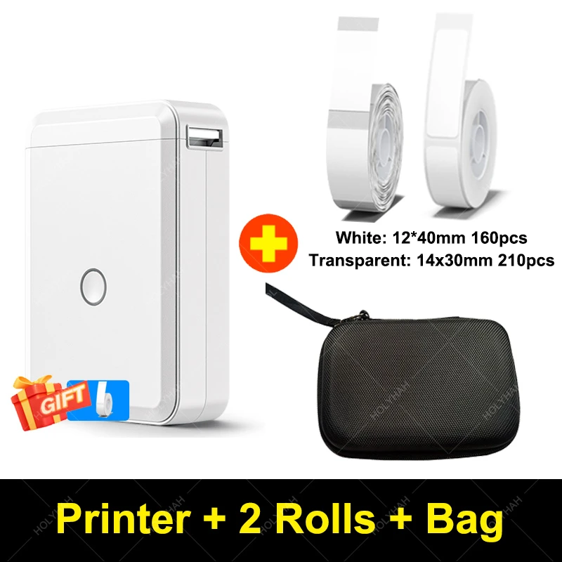 Niimbot D110 Portable Label Maker Mini Wireless Thermal Label Printer for Phone Tablet Office ...