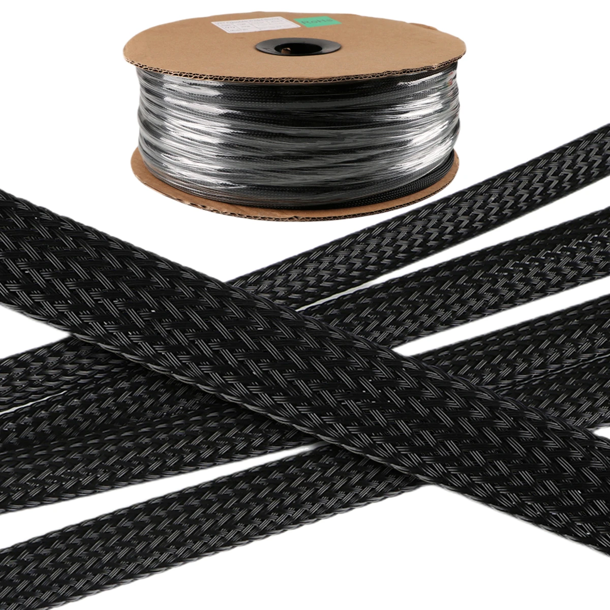 4/6/8/10/12/14/20mm Wholesale 1/5/10/50/100M Black Insulated Braid ...