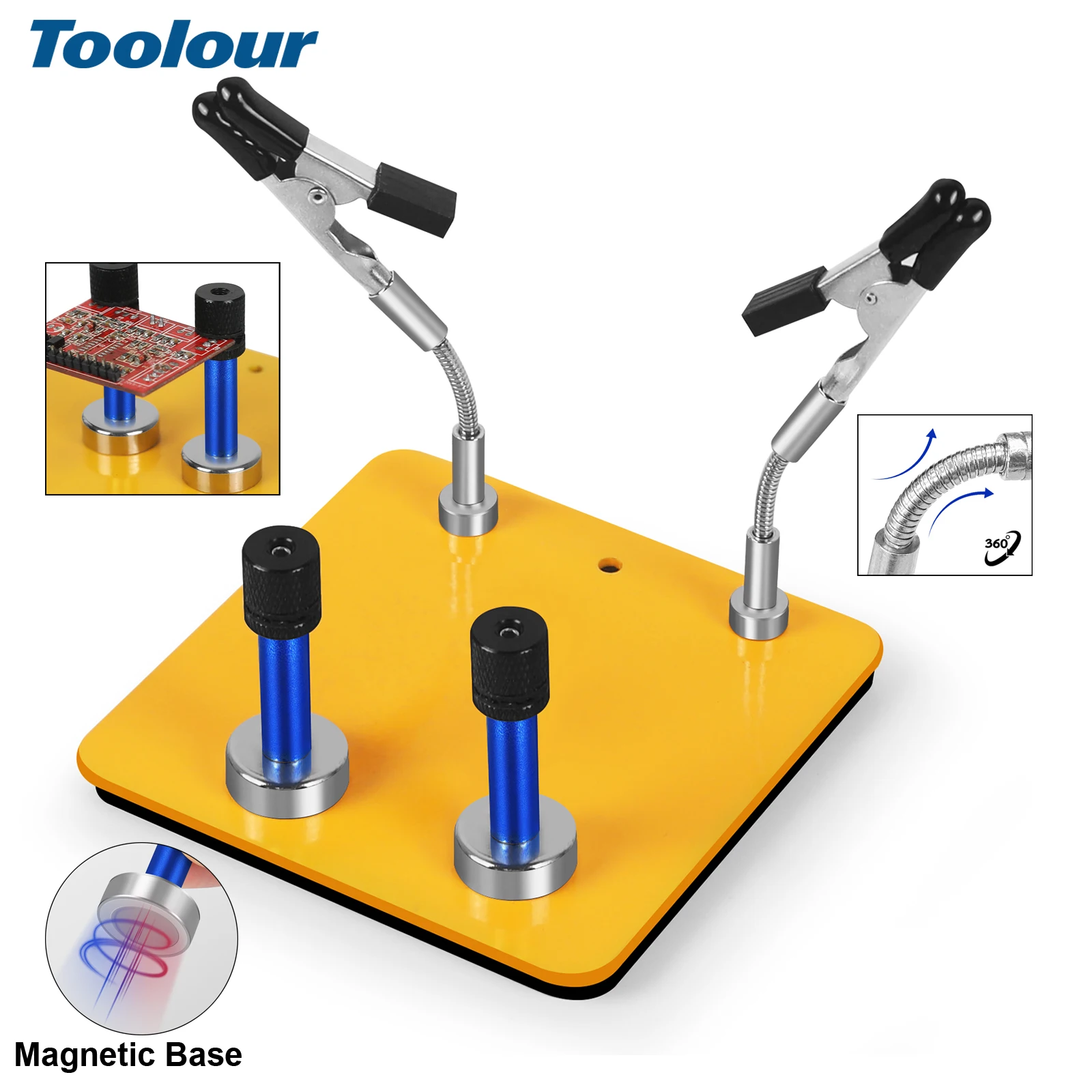 Toolour Soldering Helping Hands Adjustable Circuit Board Holder with ...