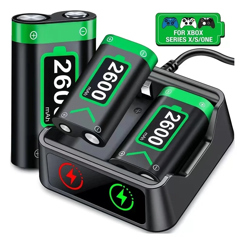2-x2600mAh-Rechargeable-Xbox-Battery-For-Xbox-Series-X-S-Xbox-One-S-X ...