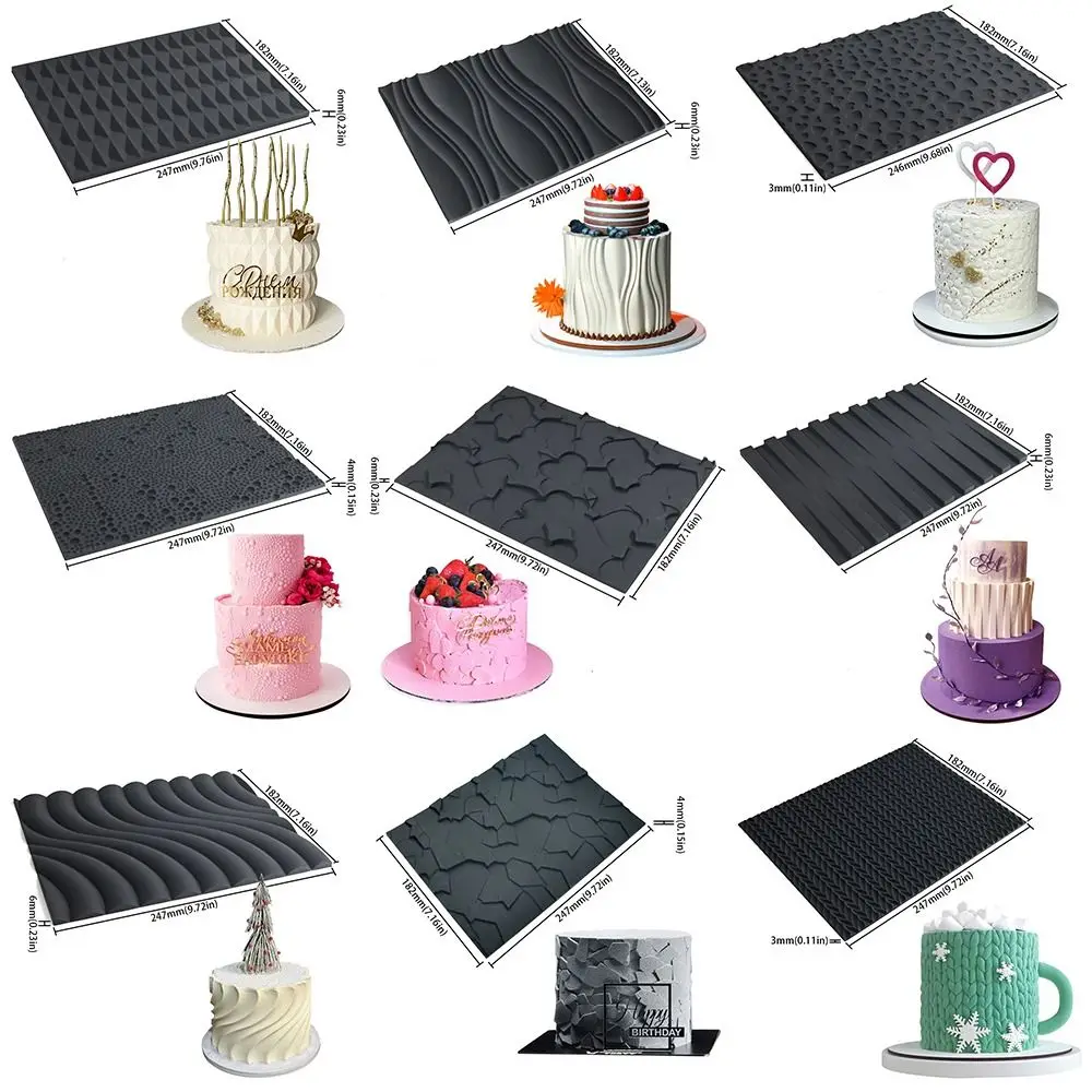 New Silicone Cake Lace Mold Wave Baking Tool Cake Decorating Border ...
