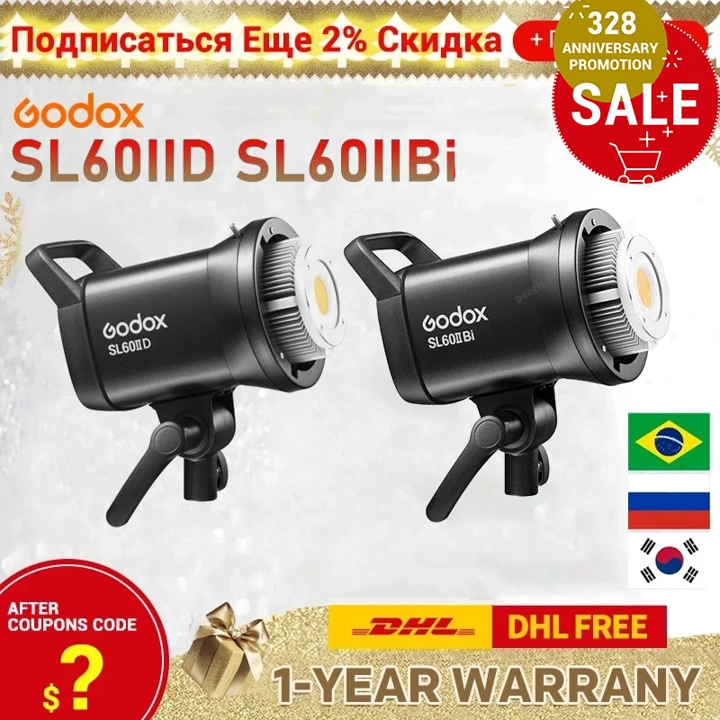 Godox-SL60-II-SL60IID-SL60IIBi-SL60II-Bi-SL60W-COB-LED-Video-Light ...