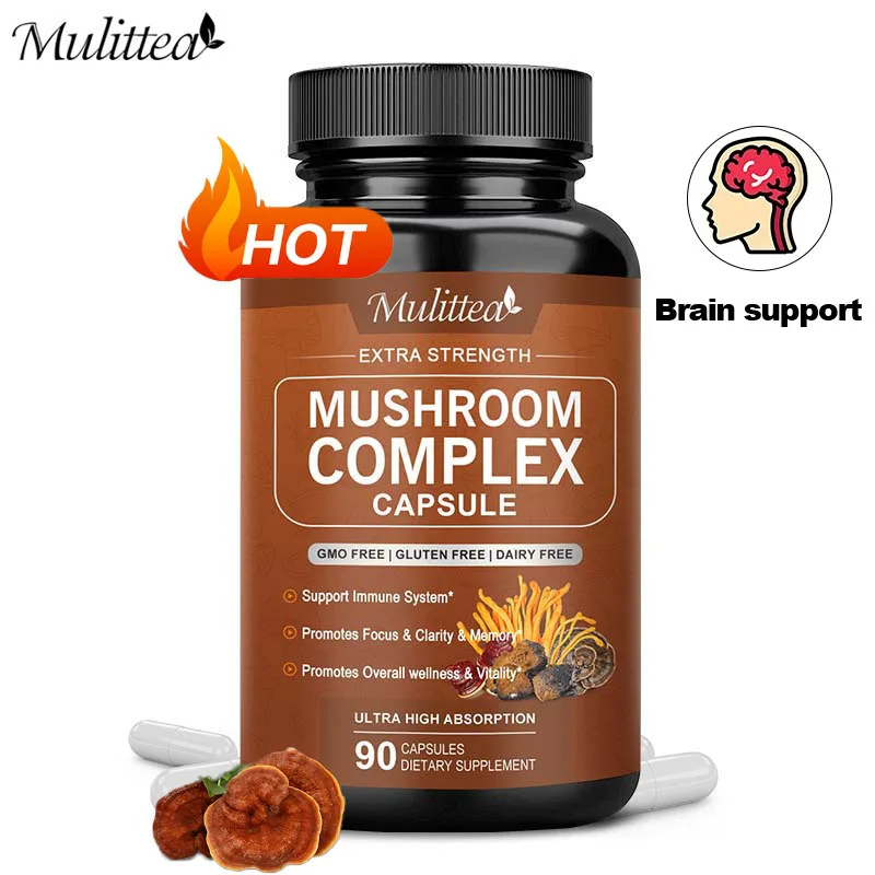 Mulittea-10x-Mushroom-Complex-capsules-with-Lions-Mane-Chaga-Reishi ...
