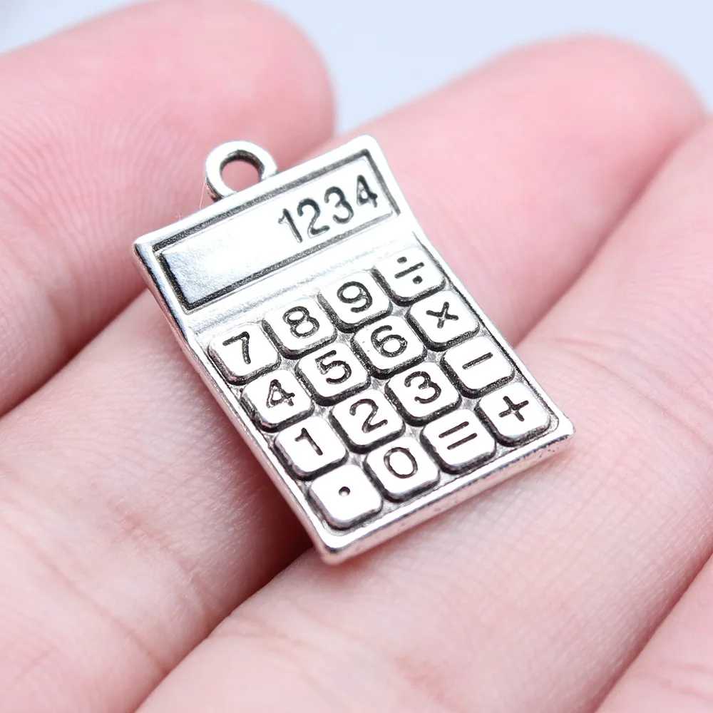 WYSIWYG-5pcs-15x24mm-Antique-Silver-Color-Calculator-Charms-Pendant-For ...