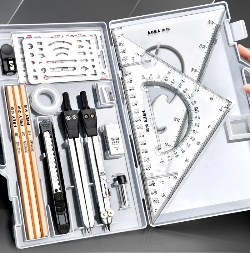 21pcs-Compass-set-for-drawing-ruler-set-for-engineering-drawing-drawing ...
