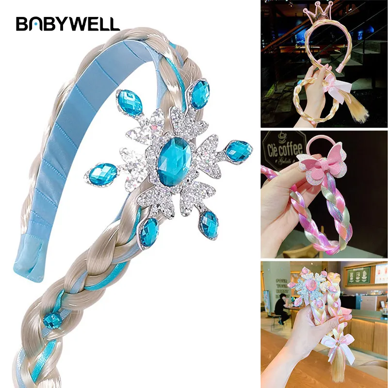 24-Styles-Girls-Cosplay-Headband-Weaving-Braid-Tangled-Snowflake-Crown ...