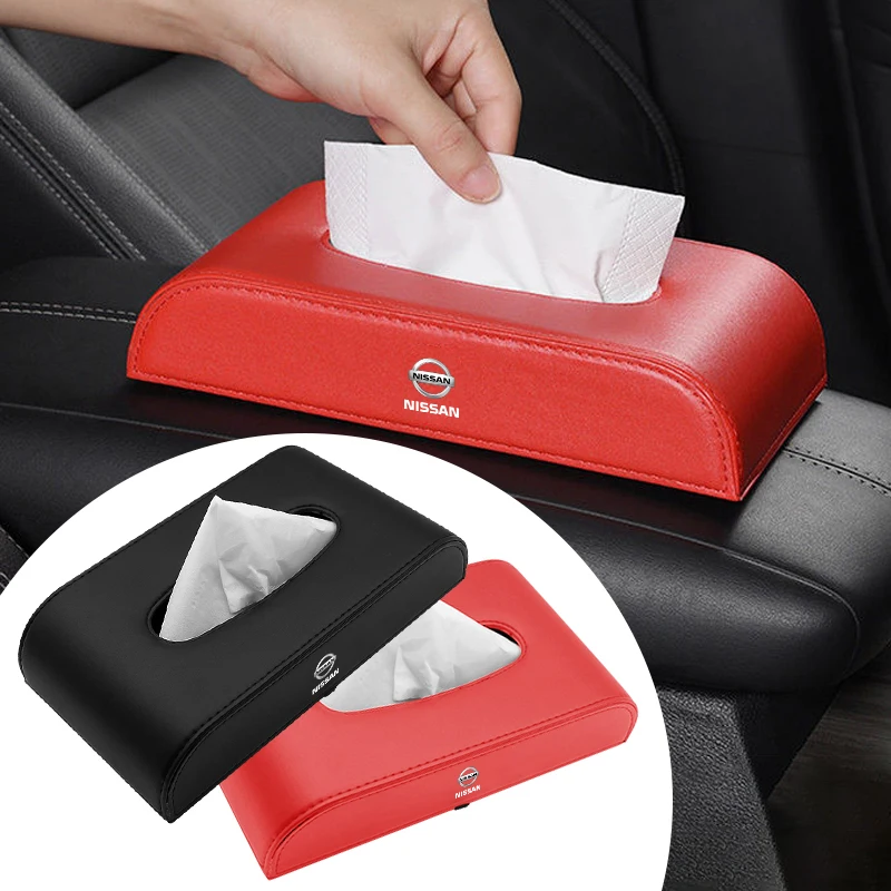 Car Tissue Box Holder Armrest Box Storage Case Car Accessories For ...