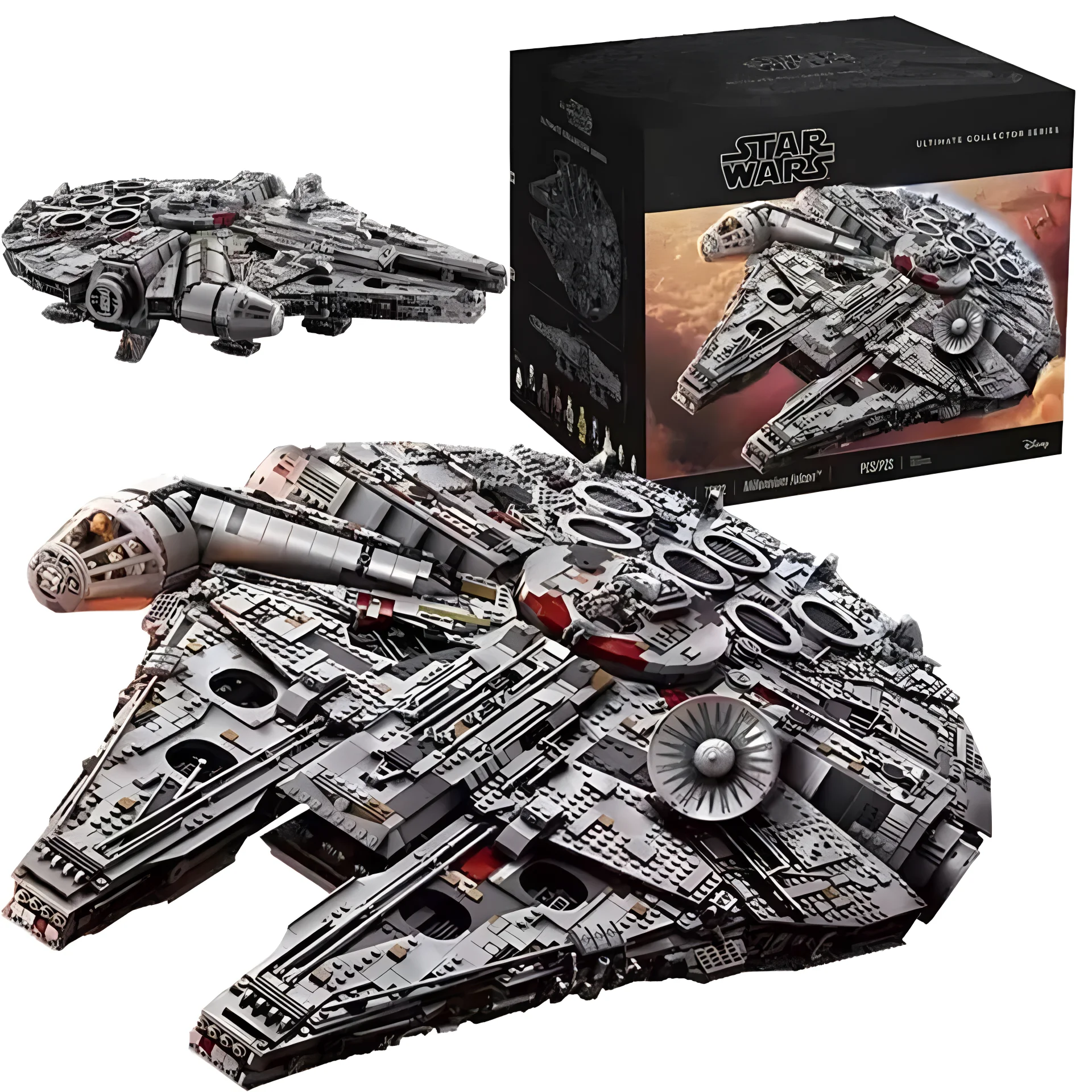 Juego-de-bloques-de-construcci-n-modelo-Halc-n-Milenario-juguete-de ...