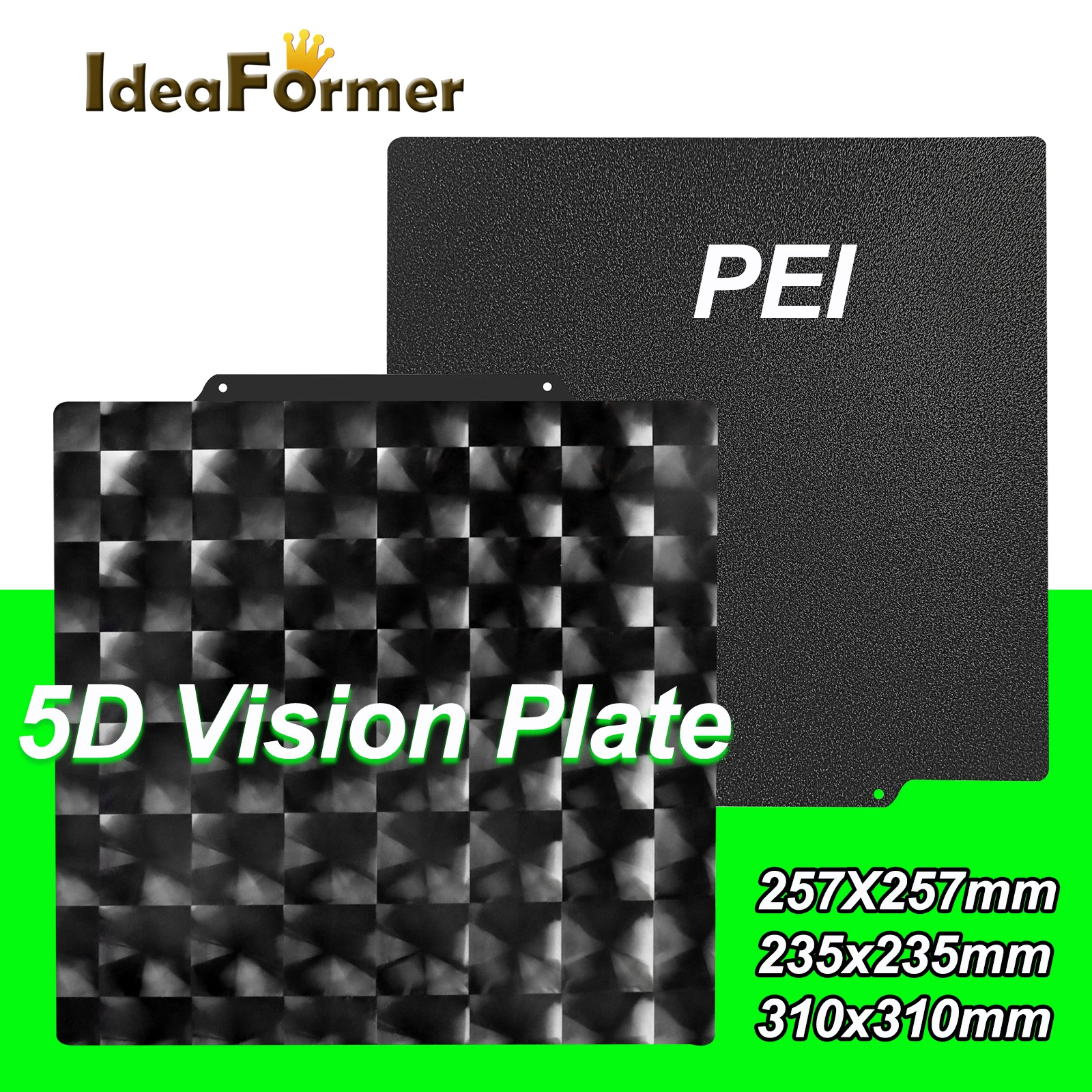 Heatbed-PED-PEI-Sheet-Coated-Spring-Steel-Plate-235-310-257mm-Magnetic ...