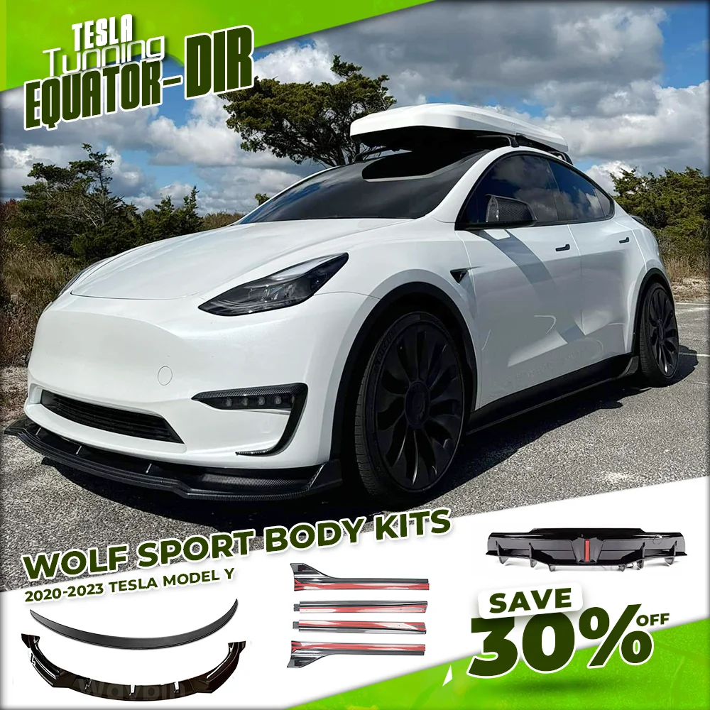 Equator-For-Tesla-Model-Y-2020-2023-Body-Kits-Wolf-Sport-Rear-Diffuser ...
