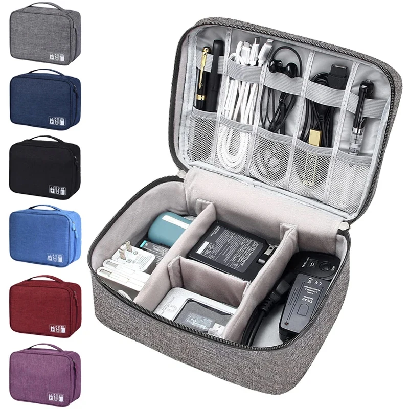 Cable-Storage-Bag-Waterproof-Electronic-Cable-Organizer-Travel-Data ...