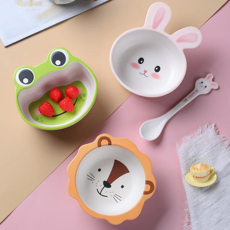Cute Melamine Tableware Lightweight Cartoon Rice Soup Bowls for Kids ...