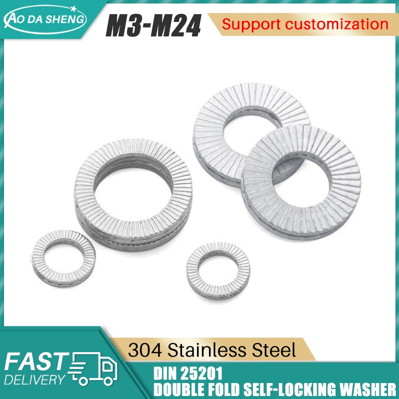 Wedge Lock Washers Stainless Steel, M5) Wedge Locking Washer Norlock ...