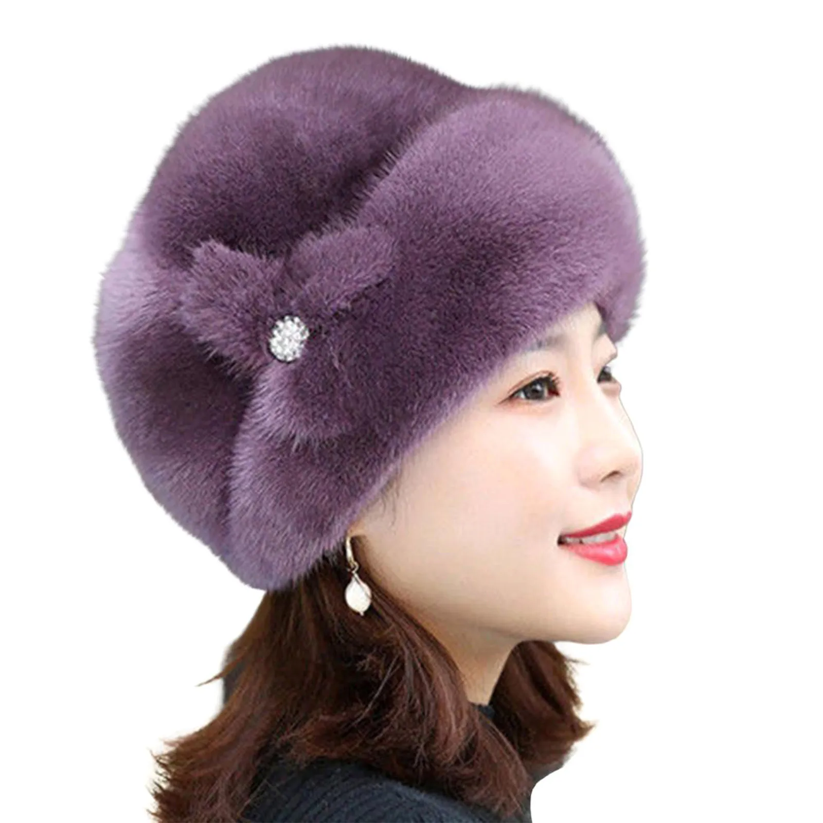 Whole-Mink-Hat-Korean-Version-Women-s-Hat-Mink-Hat-Autumn-And-Winter ...