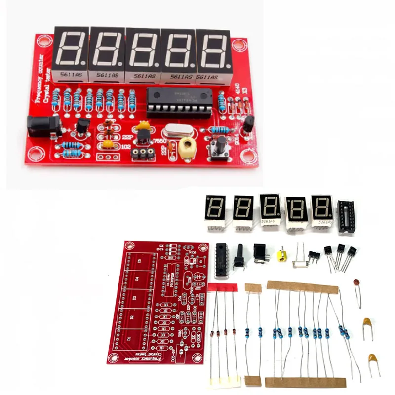 DIY-kit-1Hz-50MHz-Frequency-Meter-Crystal-measurement-Frequency ...