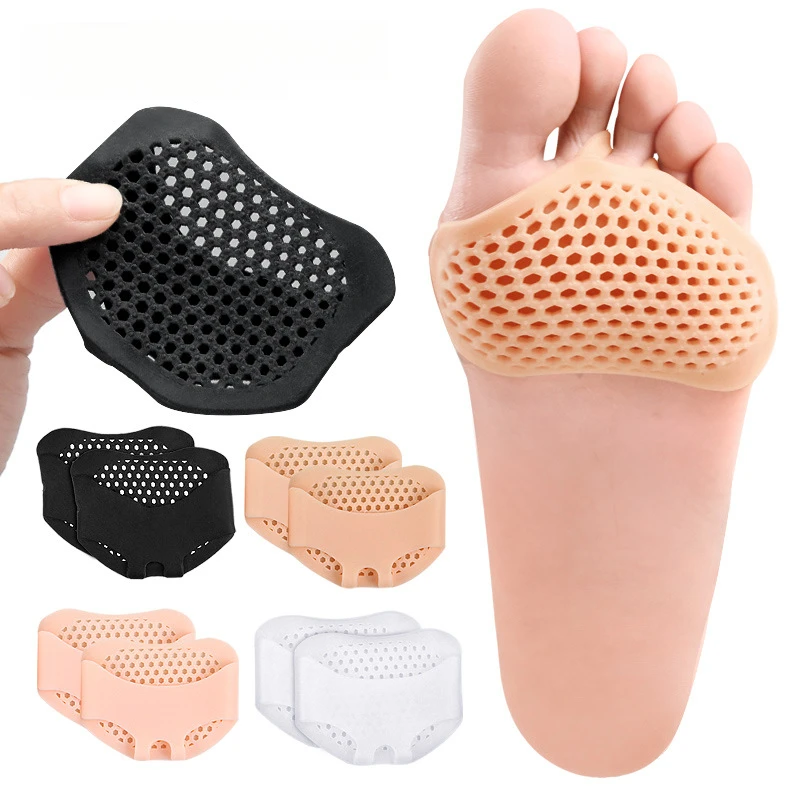 Honeycomb-Gel-Shoe-Pad-for-Women-Silicone-Forefoot-Pads-Heels-Insoles ...