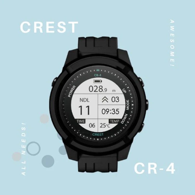 Dive-Computer-Crest-CR-4-CR4-100-meters-330-feet-Scuba-Diving-Watch ...