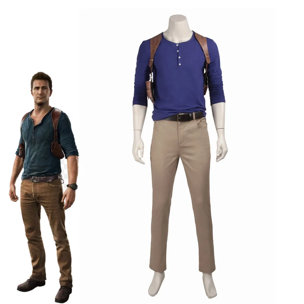 Game-Uncharted-4-Cosplay-Nathan-Drake-Costume-Men-Suits-Halloween ...
