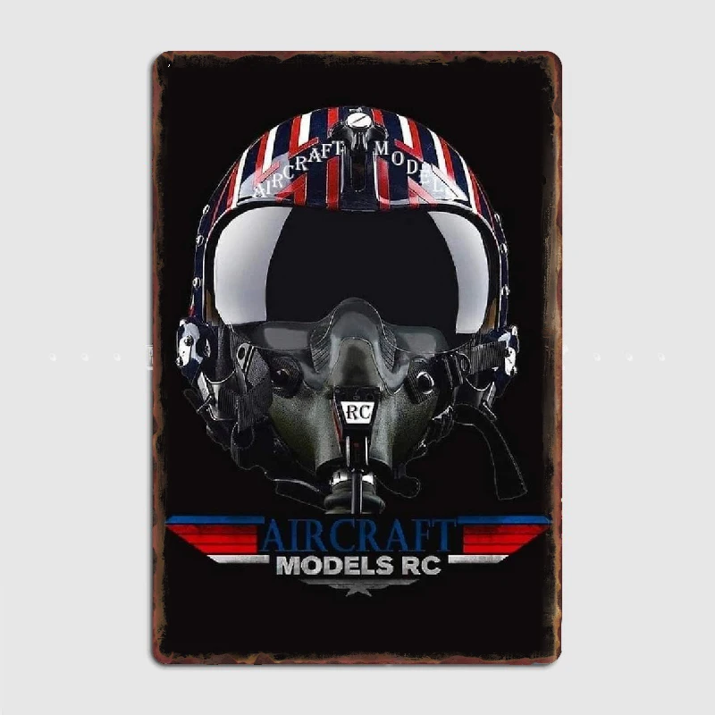 Top-Gun-Maverick-Helmet-Poster-Metal-Plaque-Cinema-Kitchen-Wall-Design ...
