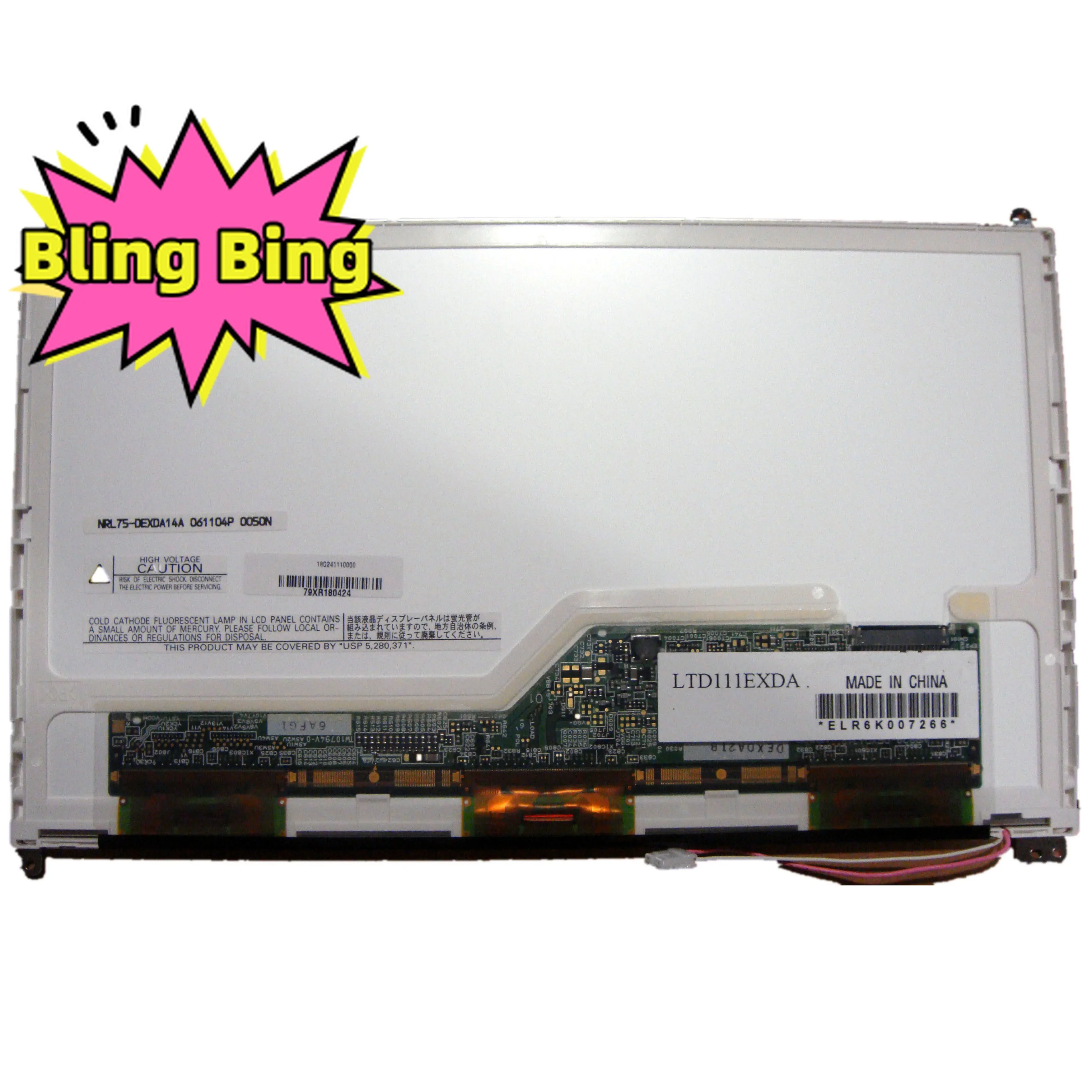 LTD111EXDA Backlight 11.1'' inch 1366×768 20 Pin Connector Display CCFL ...