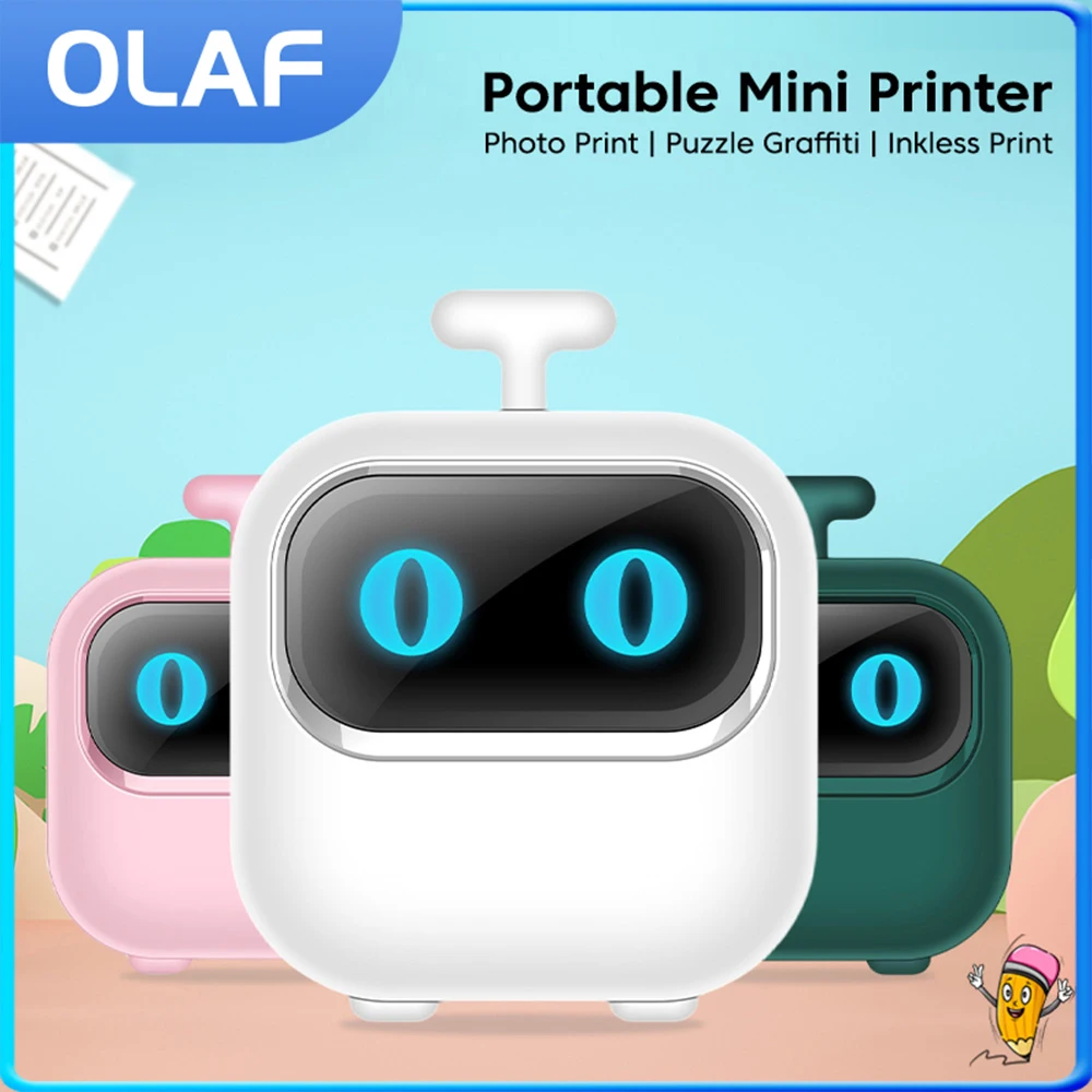 Mini-Printer-Portable-Thermal-Printer-Self-adhesive-Label-Sticker-Color ...