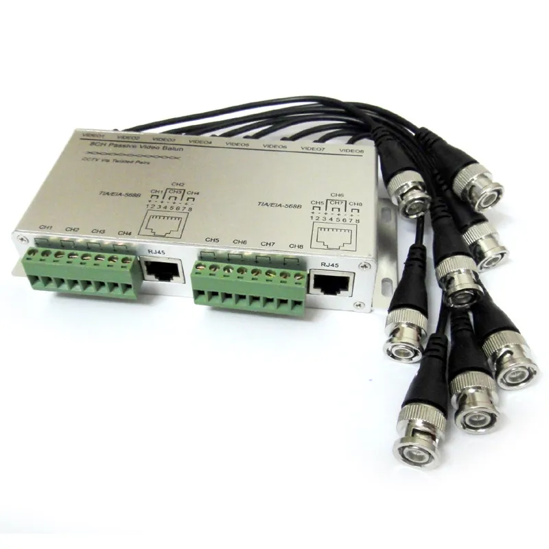 CCTV-Video-Balun-8CH-8-Channel-Passive-Transmitter-BNC-Female-to-UTP ...