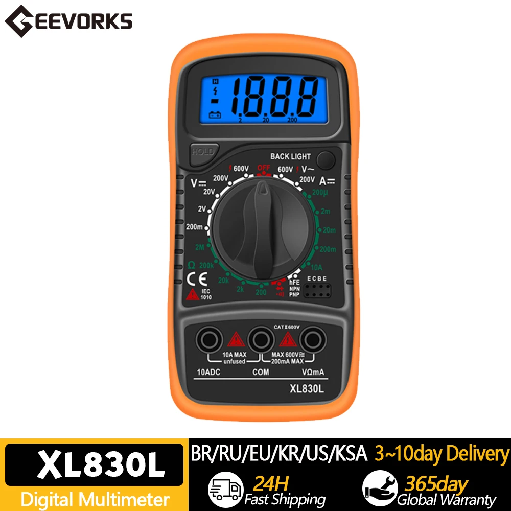 Mult-metro-Digital-profesional-inteligente-Xl830L-volt-metro-de-alta ...