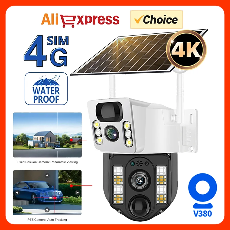 4G-SIM-Card-Solar-Camera-PTZ-Solar-Camera-4G-SIM-With-Solar-Panel-Two ...