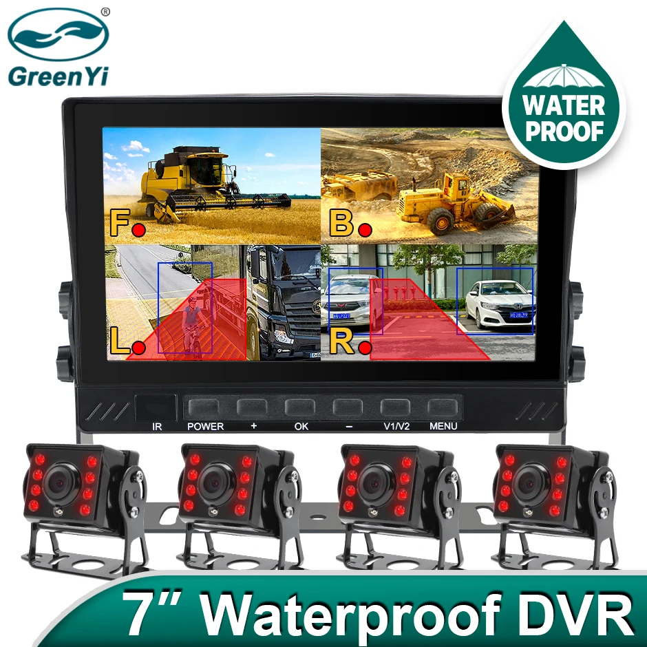 GreenYi-AHD-4-Channel-Smart-Blind-Spot-Radar-BSD-Alarm-IP66-Waterproof ...