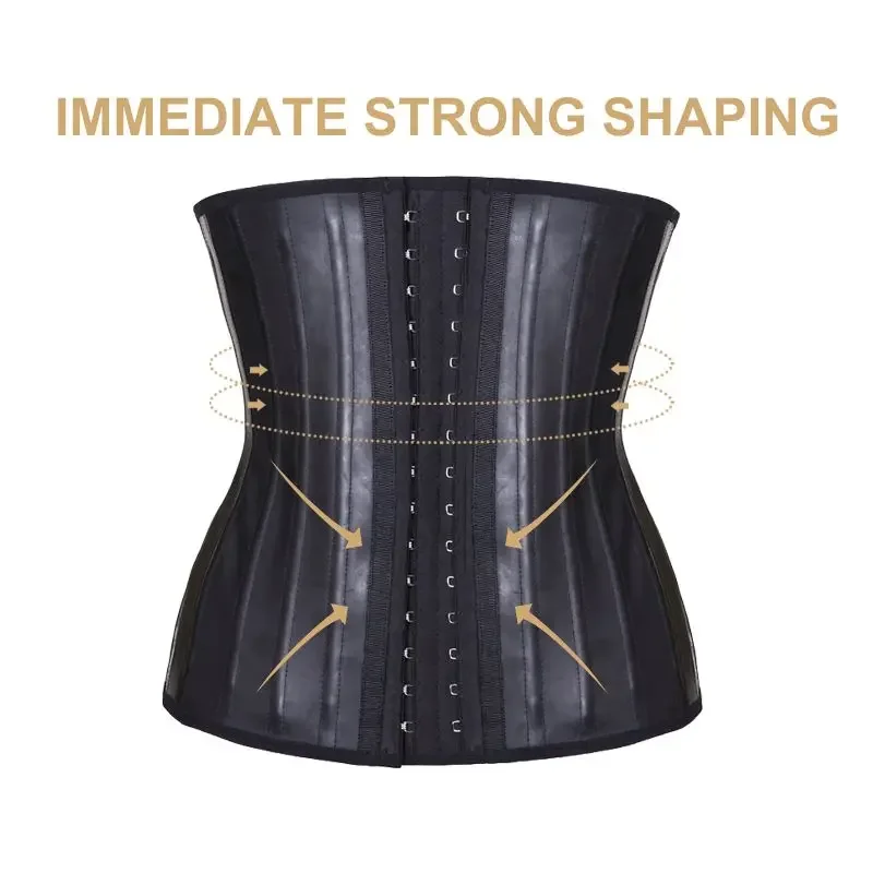 Corset-Waist-Latex-Waist-Trainer-Corset-Belly-Slim-Belt-Body-Shaper ...