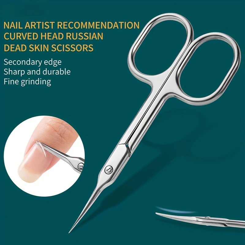 New-Professional-Stainless-Steel-Cuticle-Scissors-for-Precise-Manicures ...
