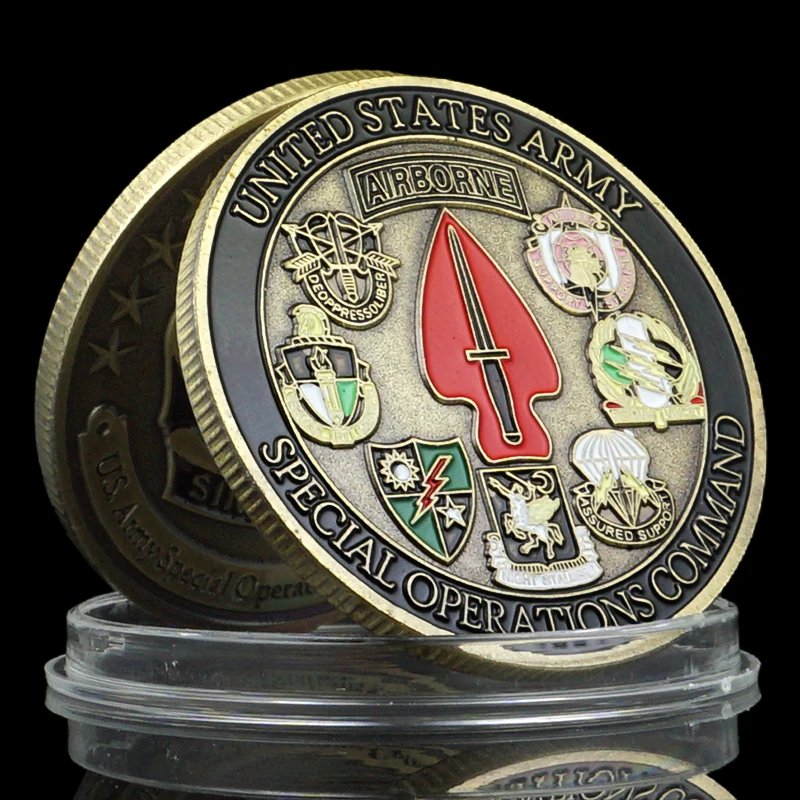 United-States-Airborne-Special-Operations-Command-Challenge-Coin-Sine ...