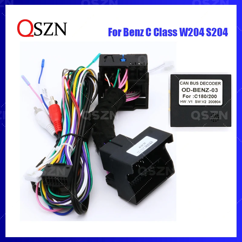 QSZN-Canbus-Box-od-benz-03-para-Mercedes-BENZ-Clase-C-W204-S204-C180 ...